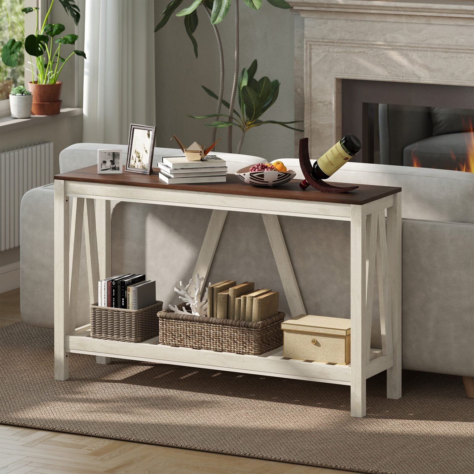 Rustic Entryway Storage Table Placement: Maximize Style & Space - Home ...